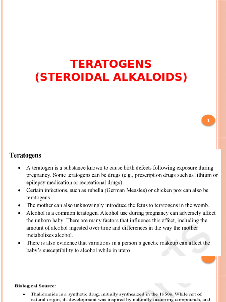 Teratogens | PDF