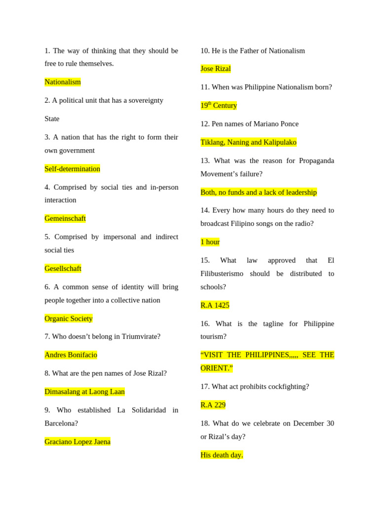 Natio Reviewer | PDF