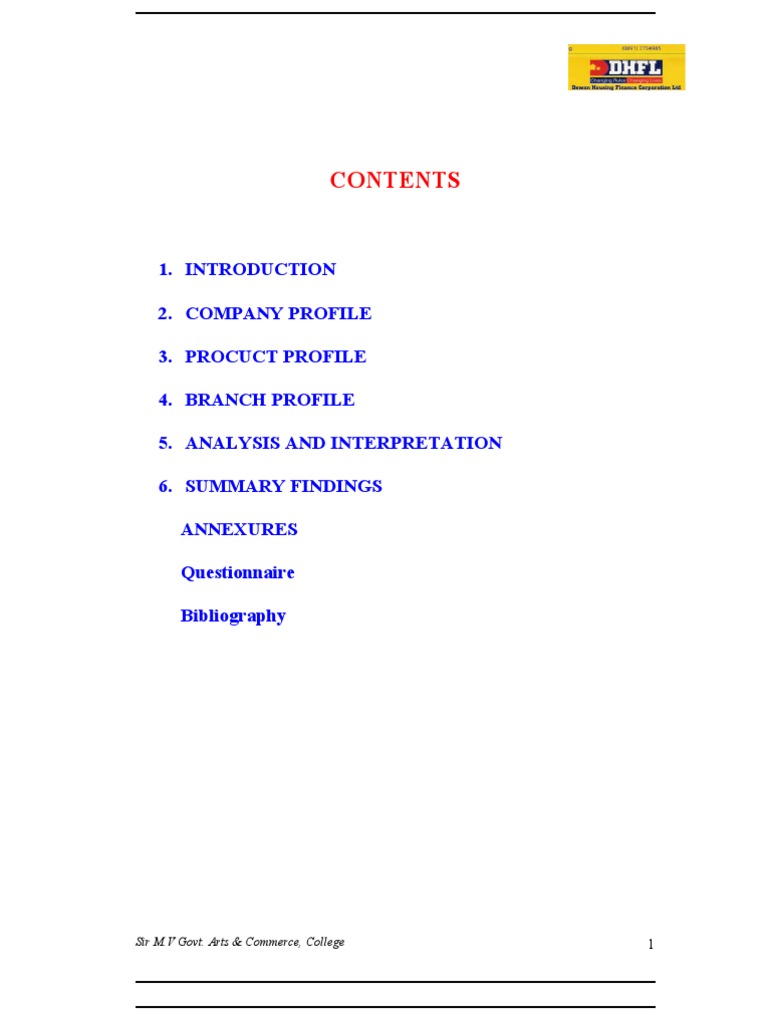 DHFL Loan & Deposit Schemes Analysis | PDF