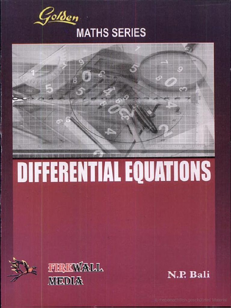 Differential Equations by N P Bali | PDF