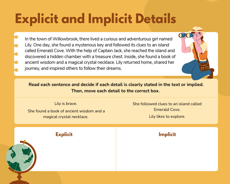 Explicit and Implicit Details | PDF