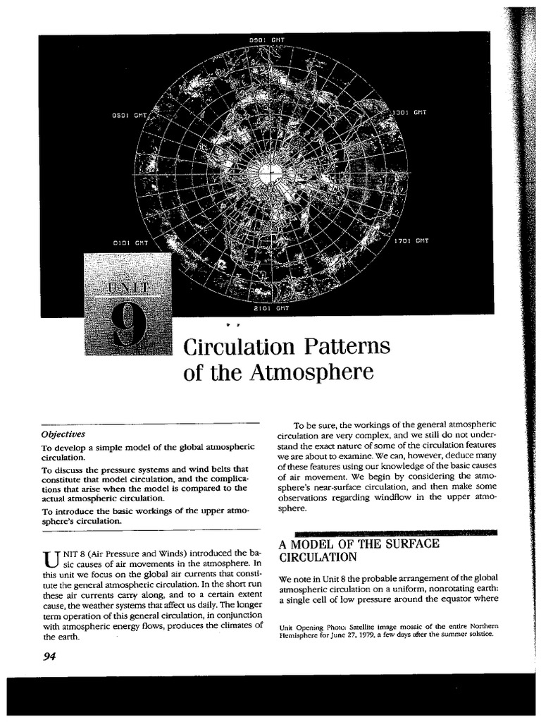 Unit-09 Circulation Patterns of The Atmosphere | PDF