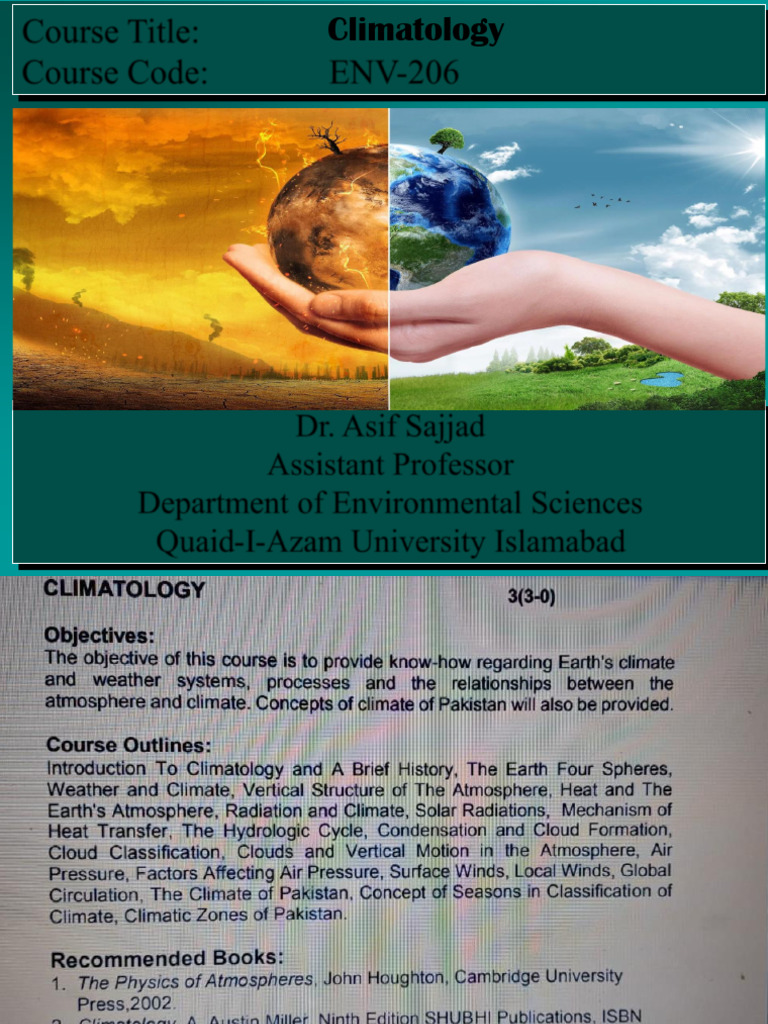 Climatology Lec 1-2 | PDF