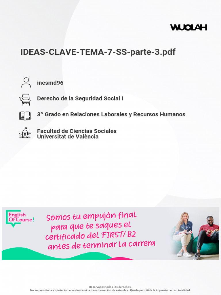 Wuolah Free IDEAS CLAVE TEMA 7 SS Parte 3 | PDF