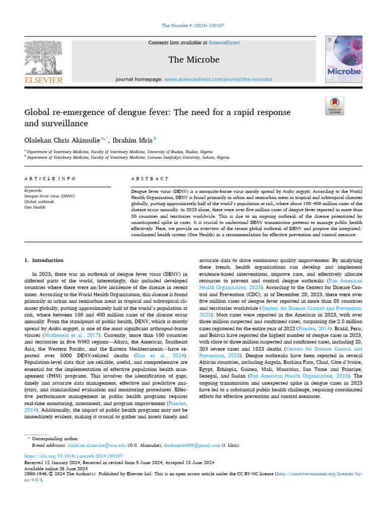 Dengue Virus Activity | PDF