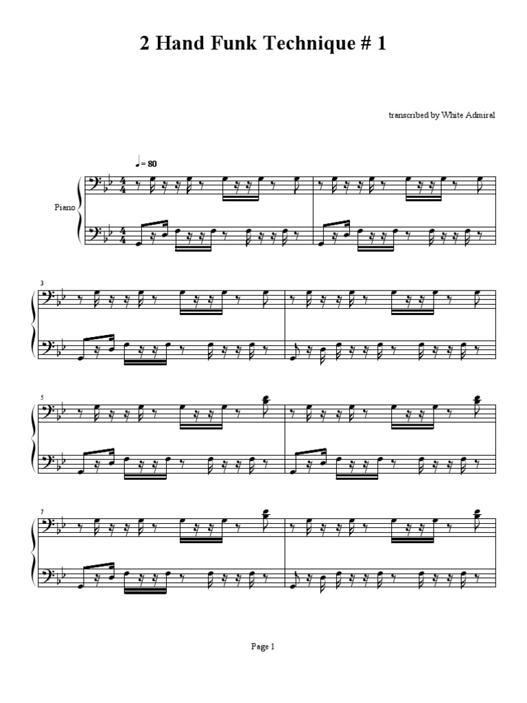 2 Hand Funk Technique # 1 | PDF