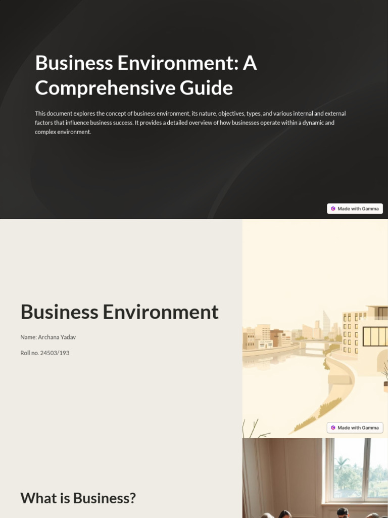 Business Environment A Comprehensive Guide | PDF | Marketing | Retail
