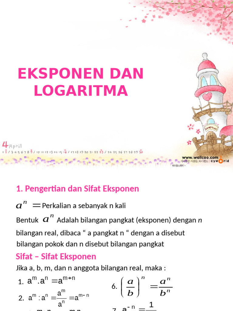 Eksponen Dan Logaritma | PDF