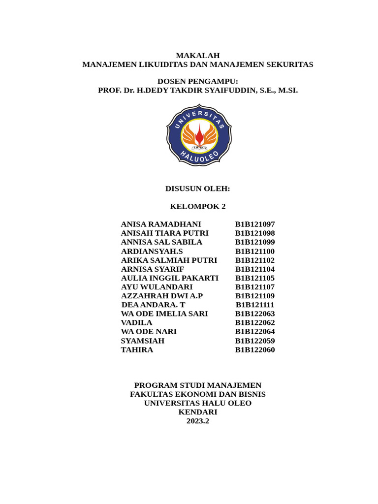 Kelompok 2 Manajemen Perbankan | PDF
