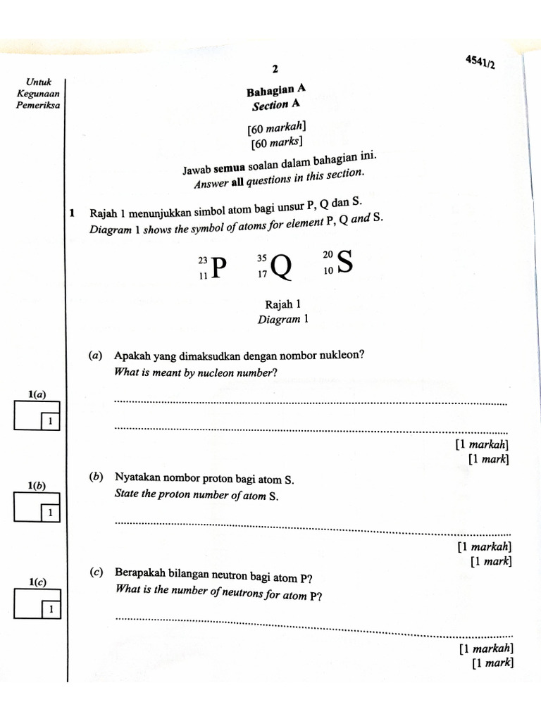 (Template) Modul Pintas Kimia Kertas 2 Set 1 | PDF