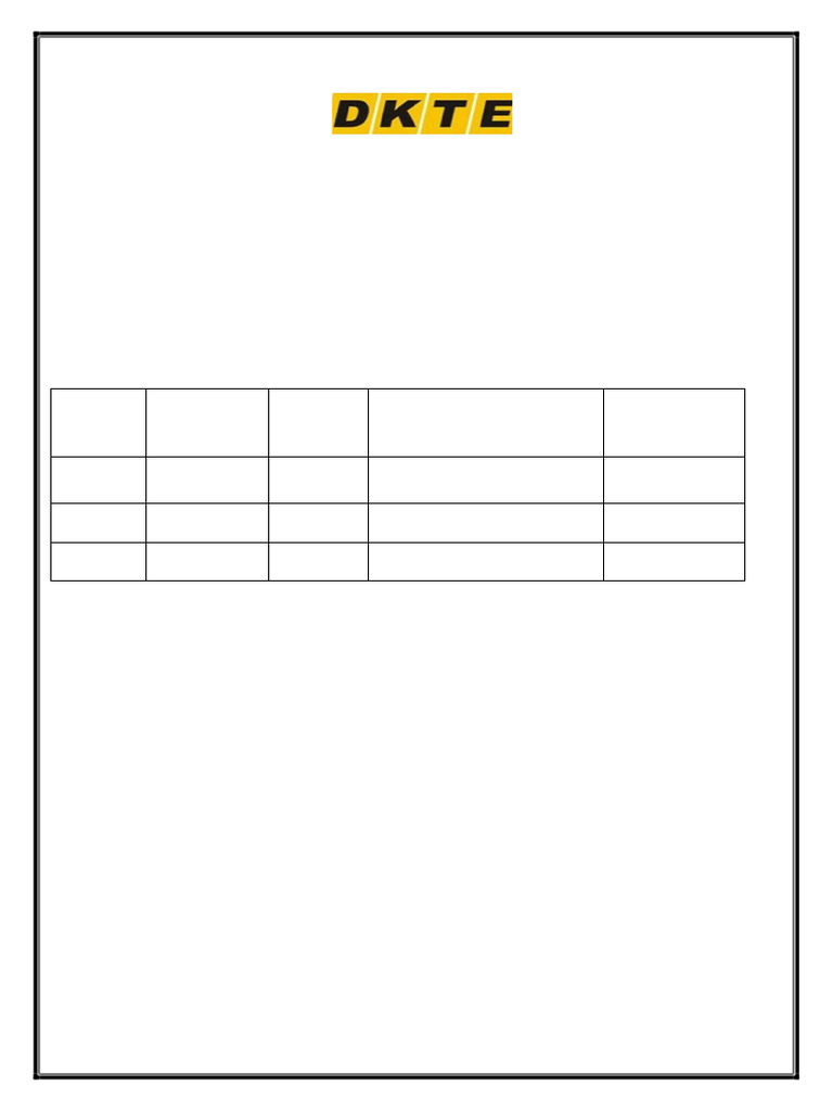 Micro Project Front Pages | PDF