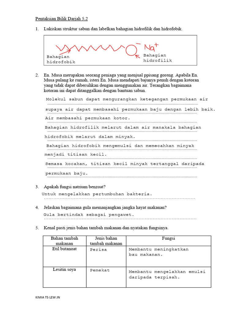 [Template] SKEMA JAWAPAN PBD 5.2 | PDF