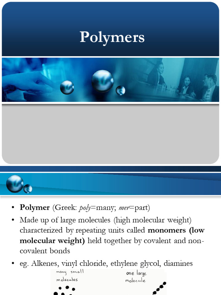 1. Polymers | PDF