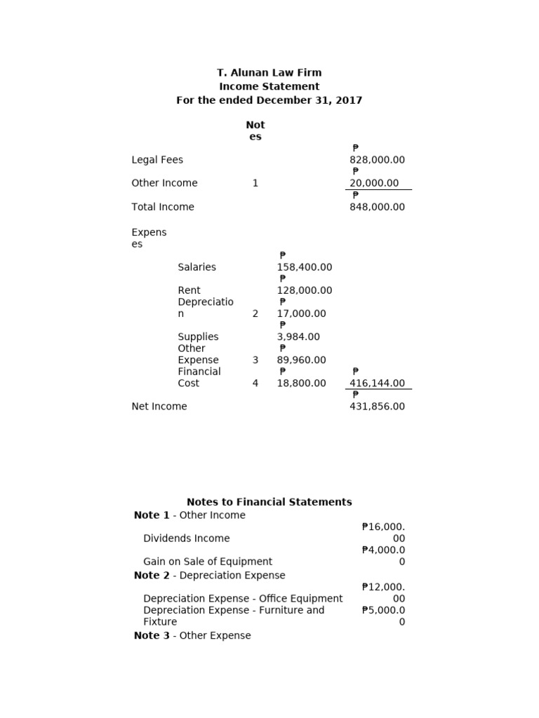 Single-Step Income Statement | PDF