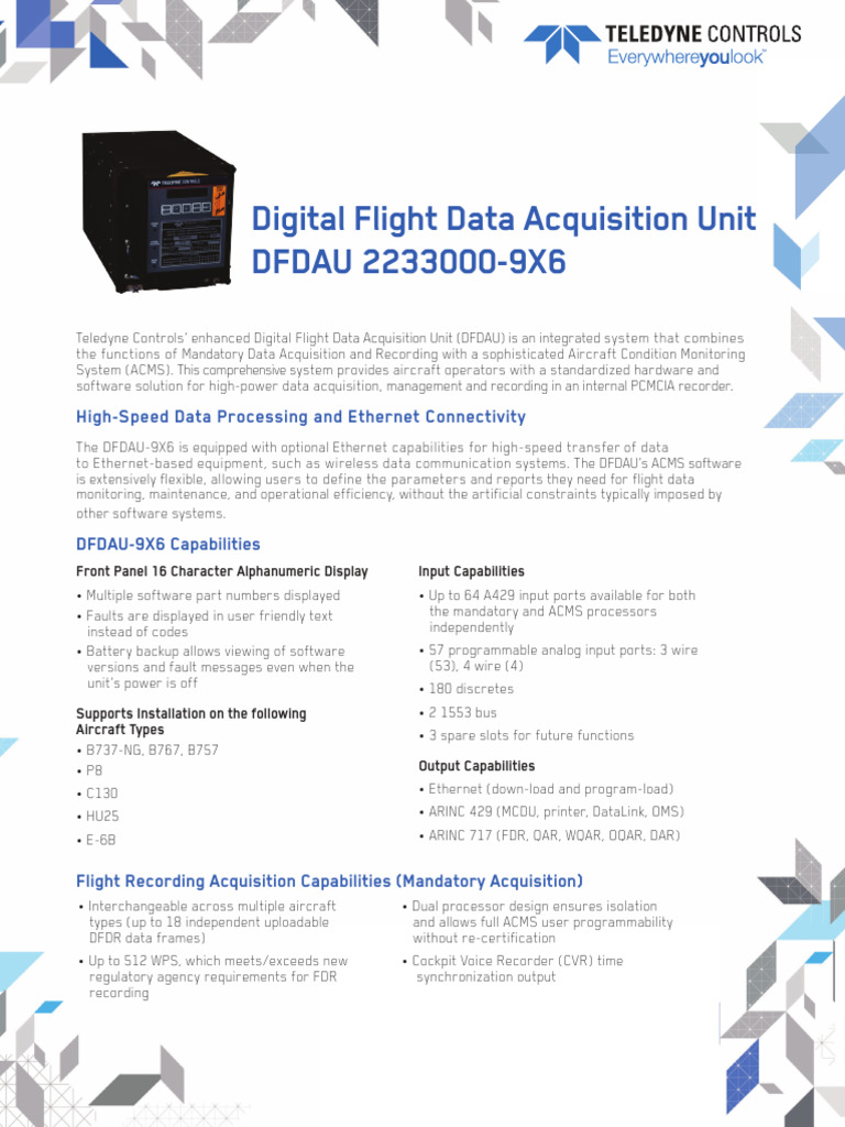 Teledyne DFDAU 9X6 Brochure (3) - 240114 - 161708 | PDF