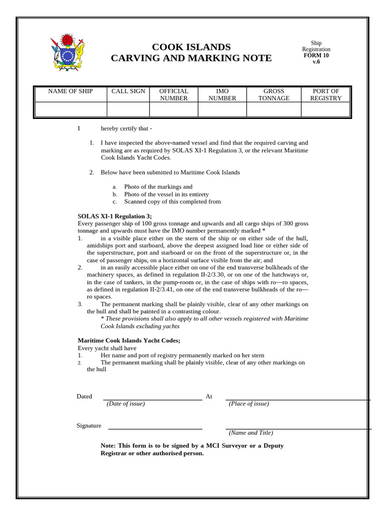 Form-10-Carving-and-Marking-Note-v6 | PDF