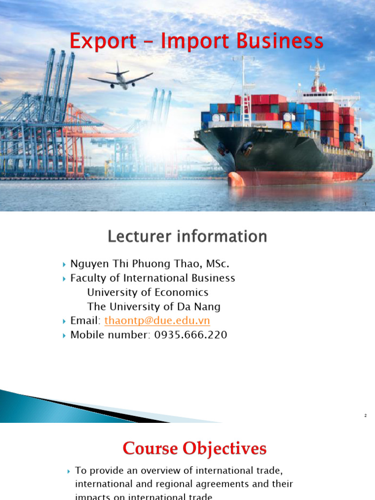 Chapter 1 Semester 12425 Handouts | PDF | General Agreement On Tariffs ...