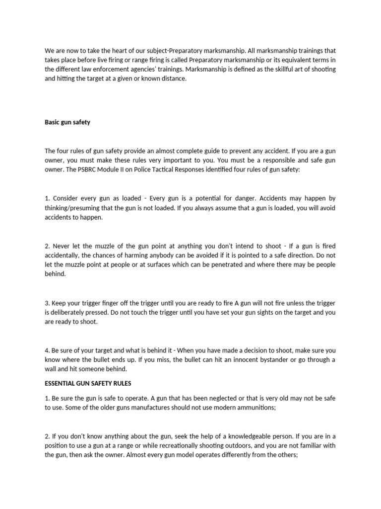 BASIC-GUN-SAFETY 21 | PDF