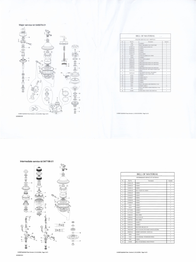 Alfa-laval Purifer MOPX 205 TGT-24 Service kit part list | PDF
