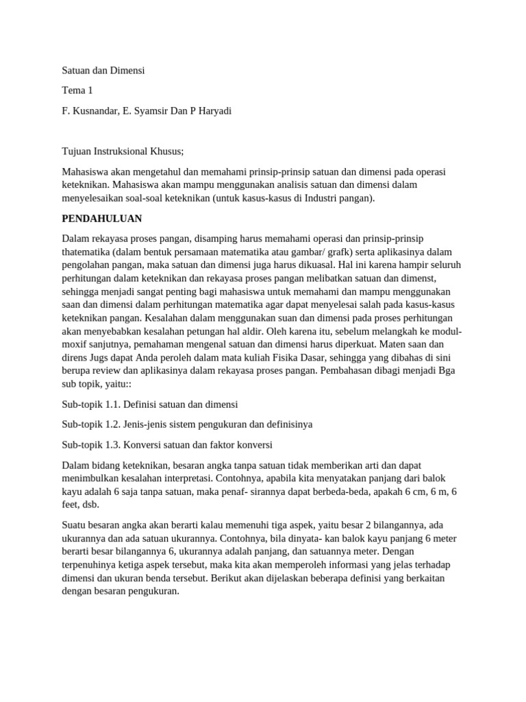Unit Operasi Firja | PDF