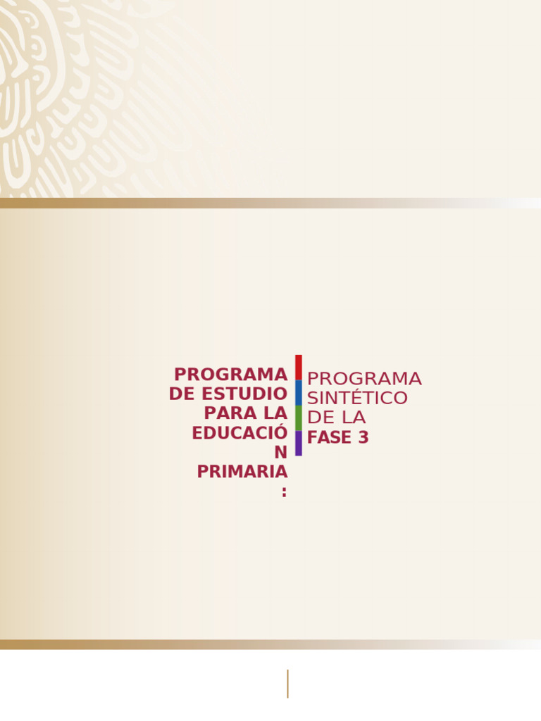 Programa Sintetico Fase 3 | PDF
