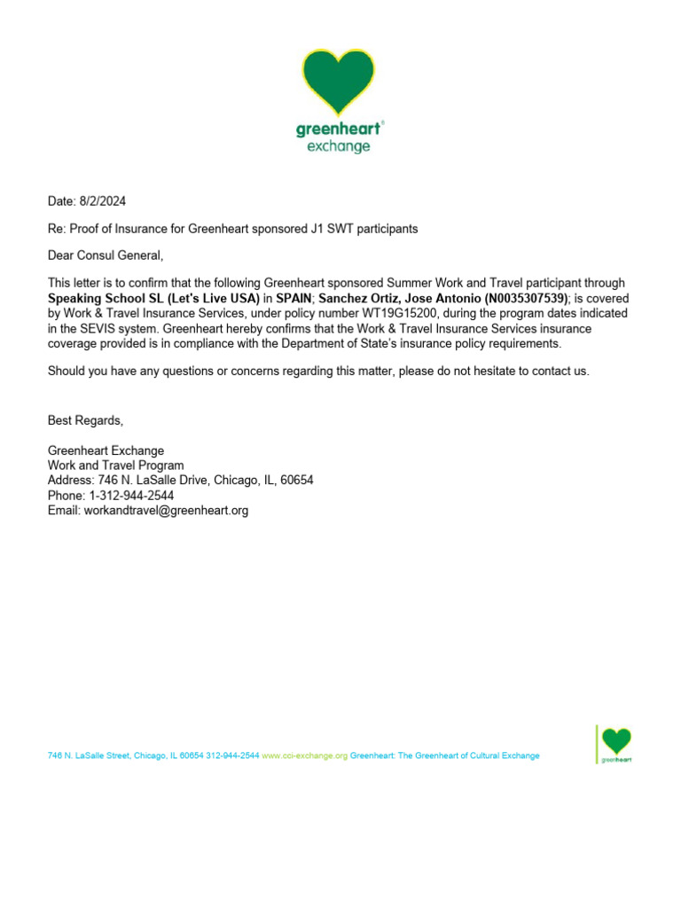 Proof of Insurance | PDF