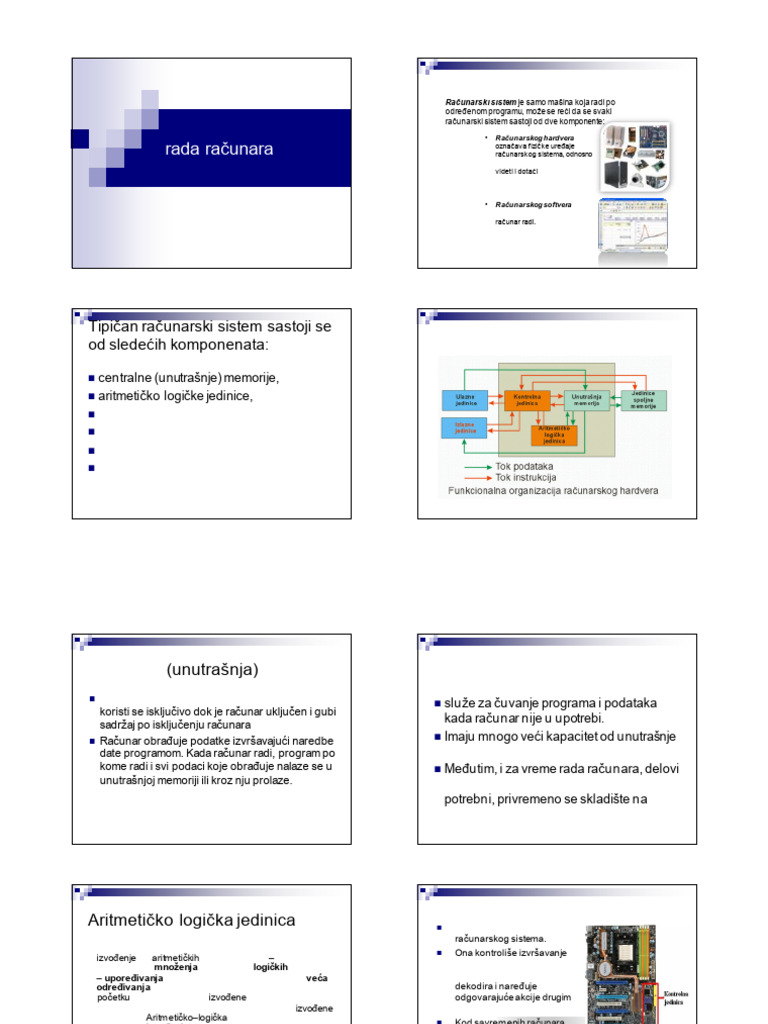 Struktura I Princip Rada Racunara1 | PDF