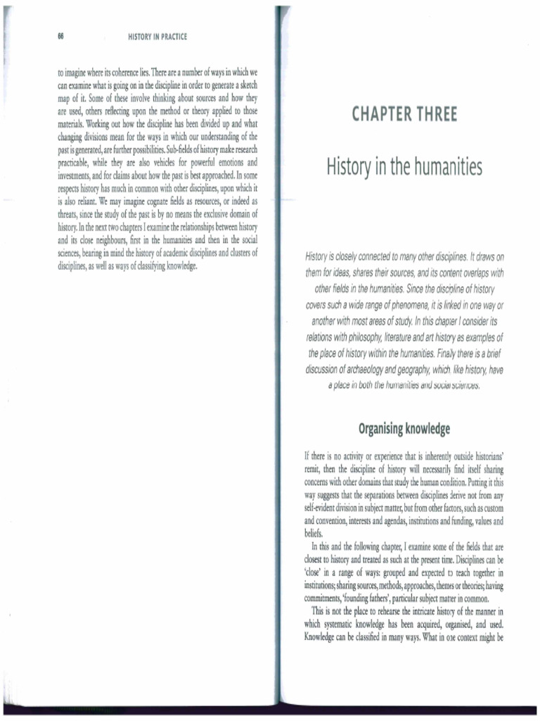 History in the Humanities | PDF