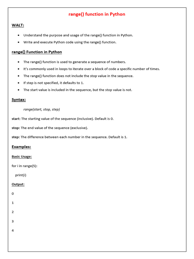 Range | PDF