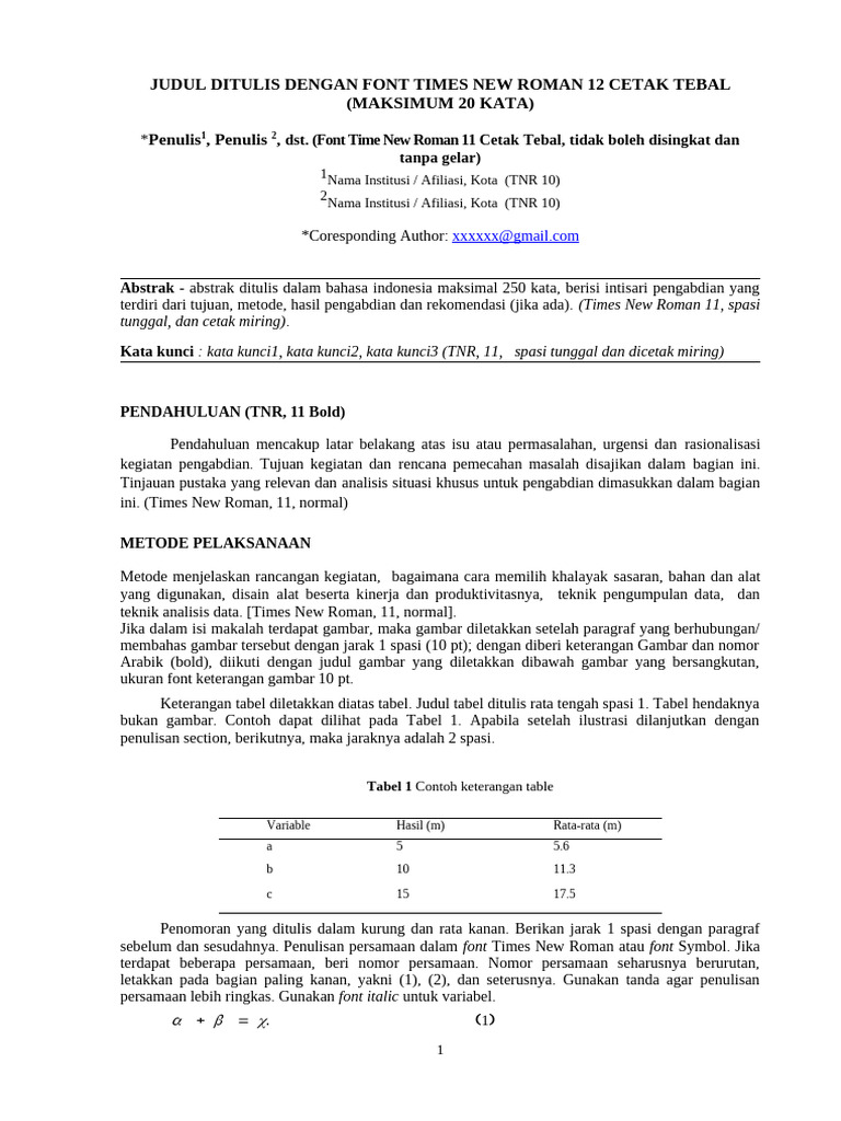 Template JOMPA ABDI | PDF