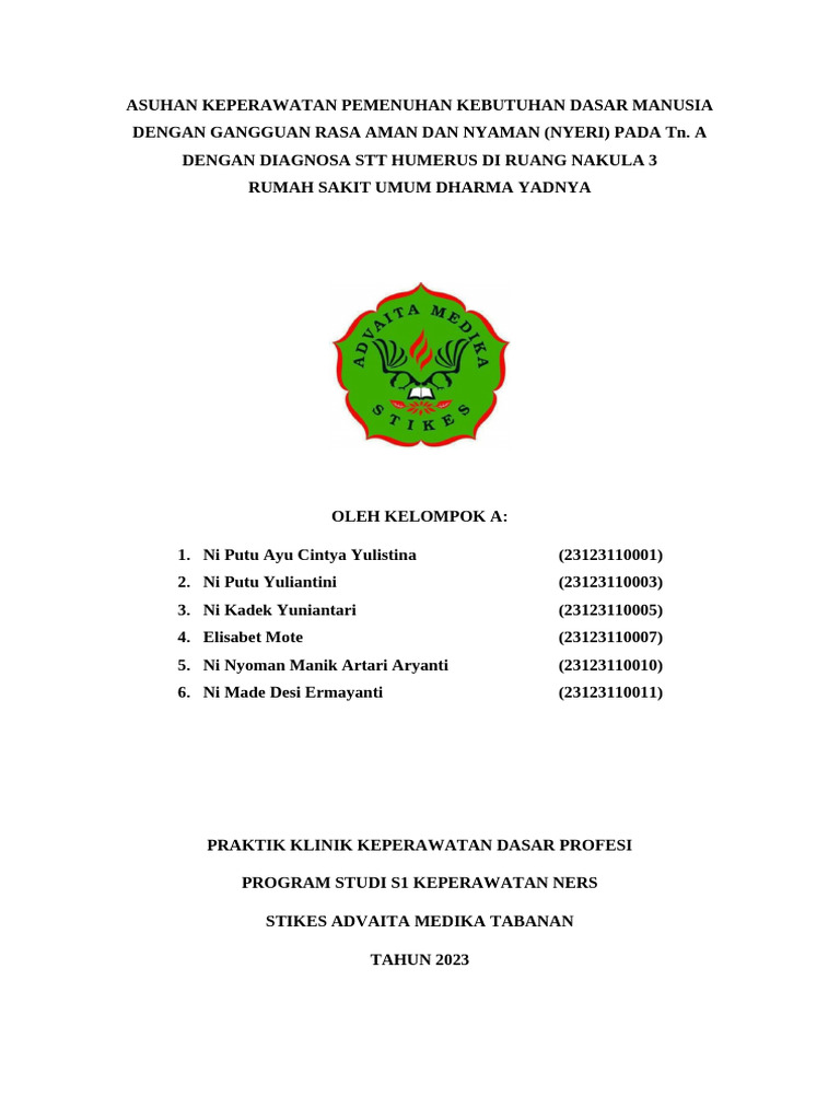 Seminar Kasus KLP B | PDF