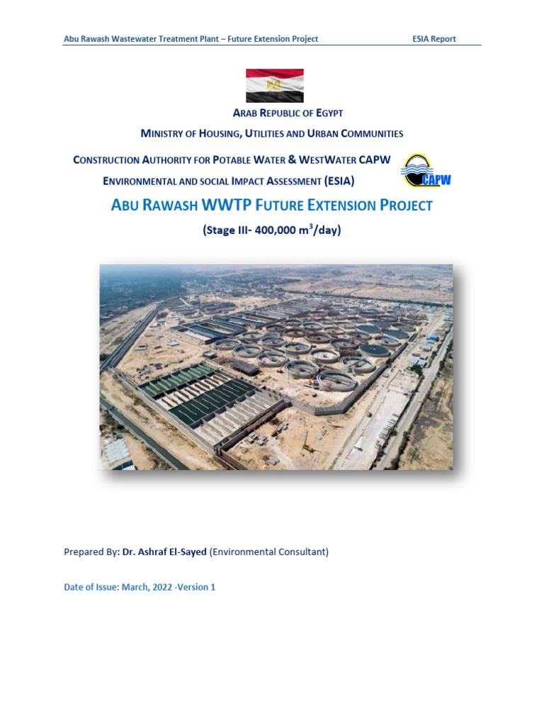 Esia Abu Rawash - Future Extension-Ae - 21 Mar Fs | PDF