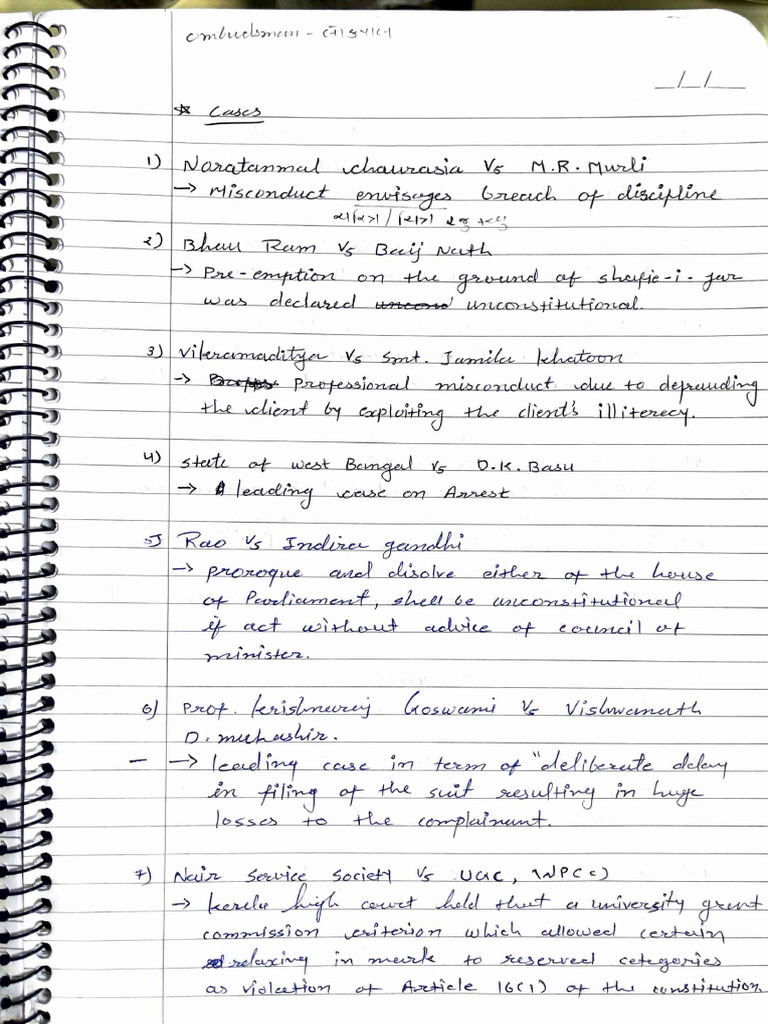 important cases | PDF