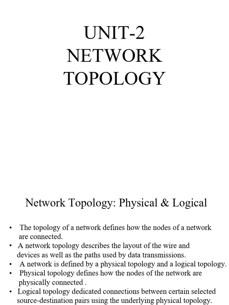 KCA 101 (Lec 4) - Network Topology | PDF