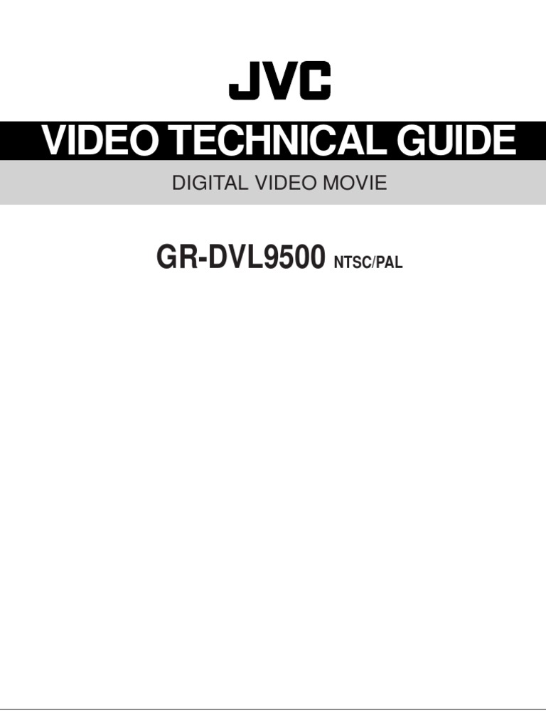 JVC GR-DVL9500 Technical Guide | PDF | Charge Coupled Device | Video