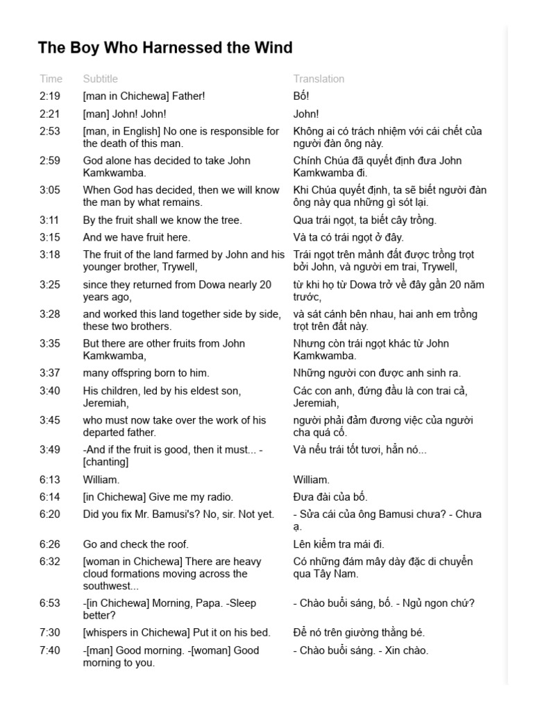 The Boy Who Harnessed the Wind - Netflix | PDF