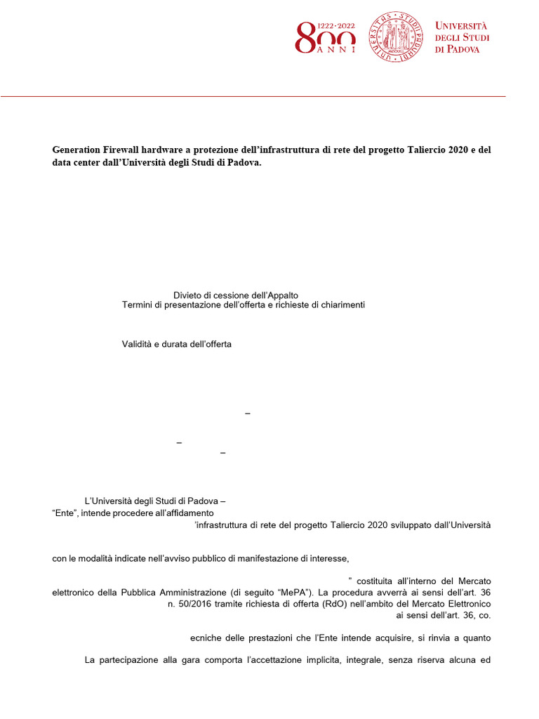 Disciplinare Di Gara | PDF