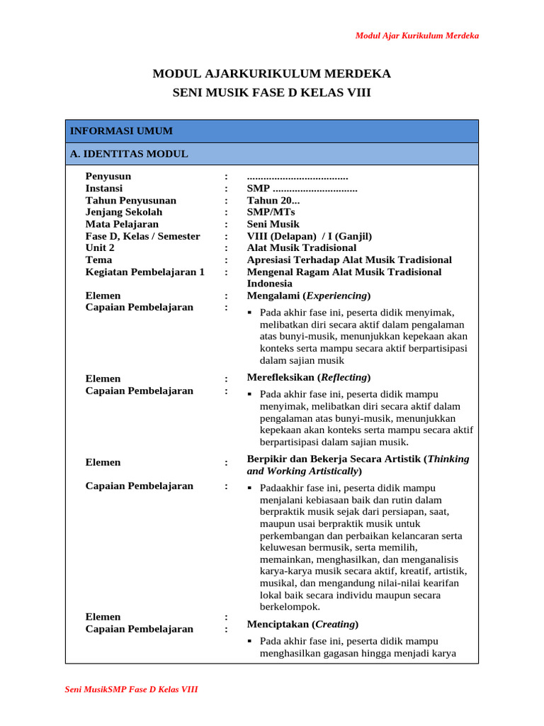 Modul Ajar Unit 2 | PDF