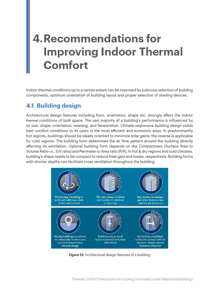 Recommendation for indoor thermal comfort | PDF