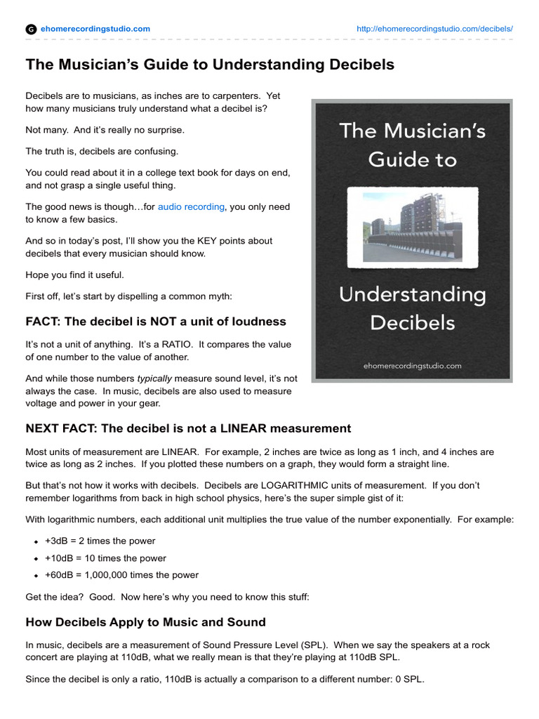 Decibels | PDF
