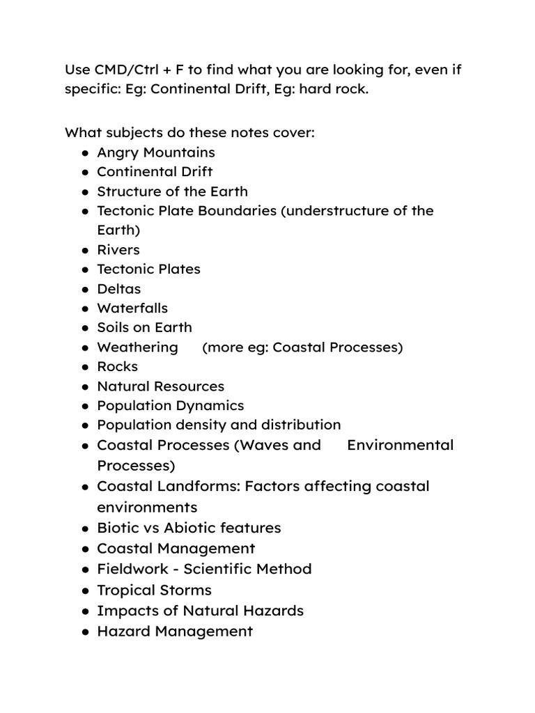 Geo Notes Library | PDF