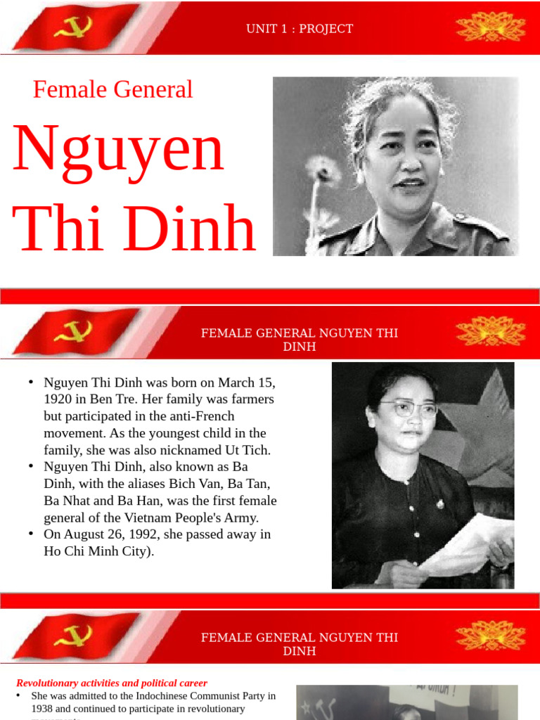 Female General: Nguyen Thi Dinh | PDF