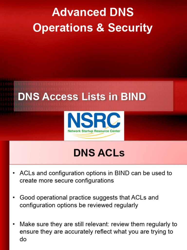 dns-bind-acl | PDF