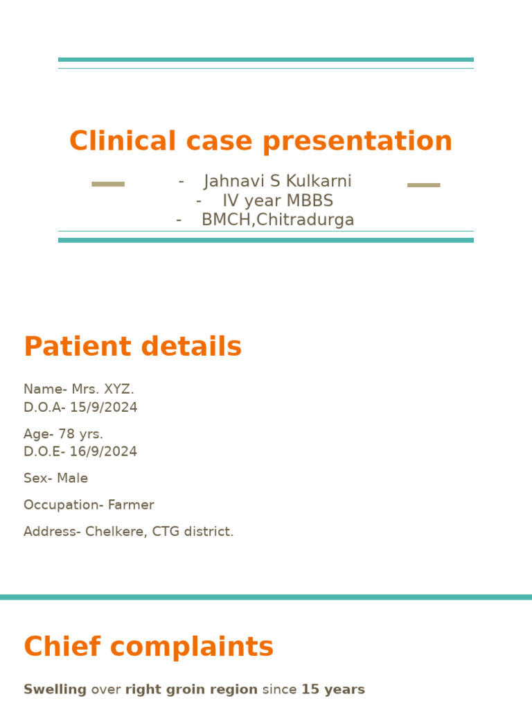 Hernia Case Presentation | PDF | Clinical Medicine | Science & Mathematics