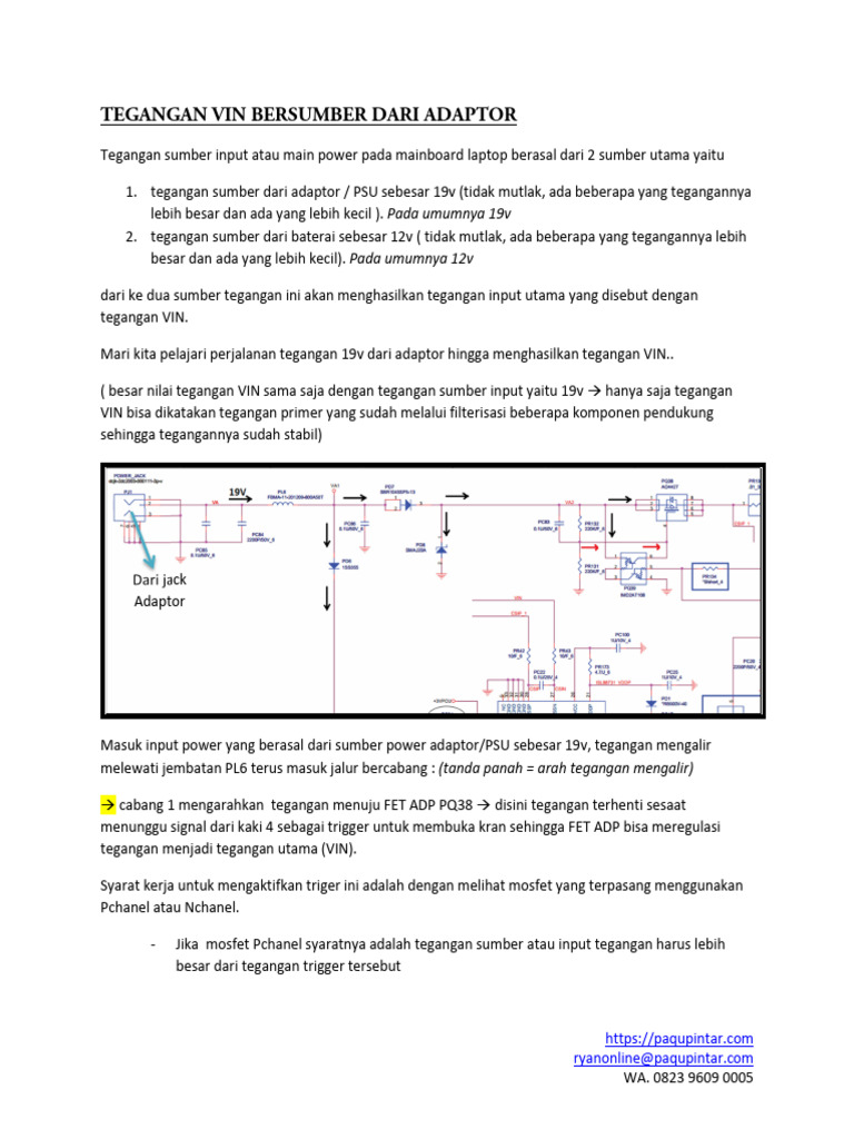 TEGANGAN VIN BERSUMBER DARI ADAPTOR | PDF