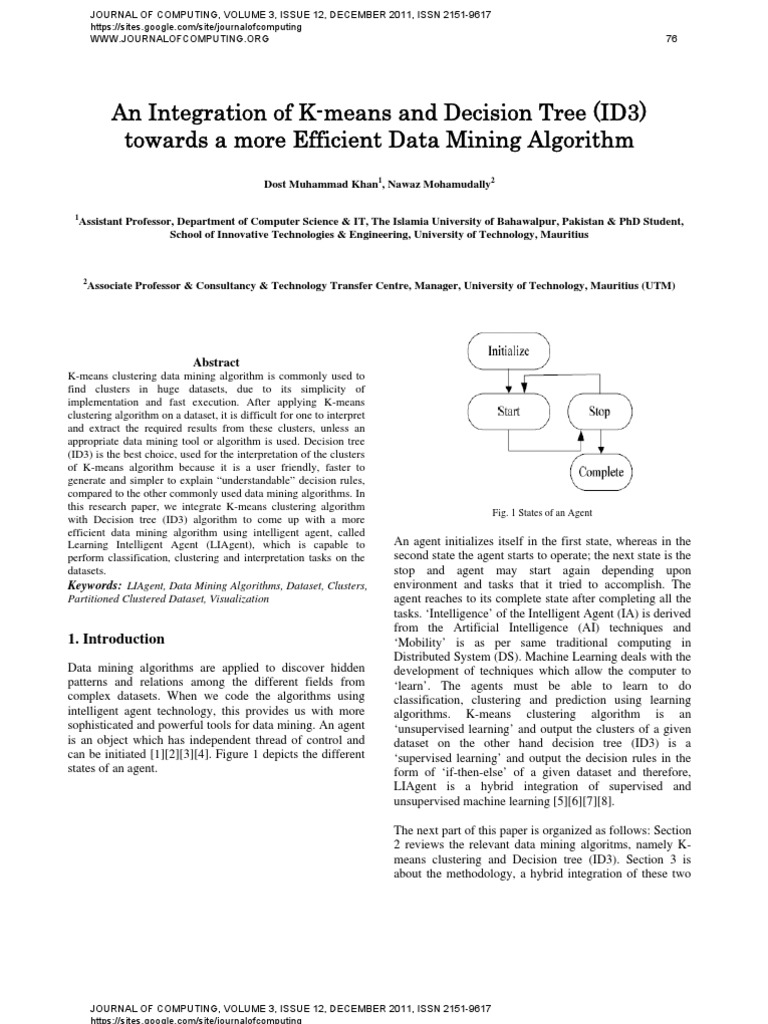 An Integration of K-Means and Decision Tree (ID3) Towards A More Efficient Data Mining Algorithm ...