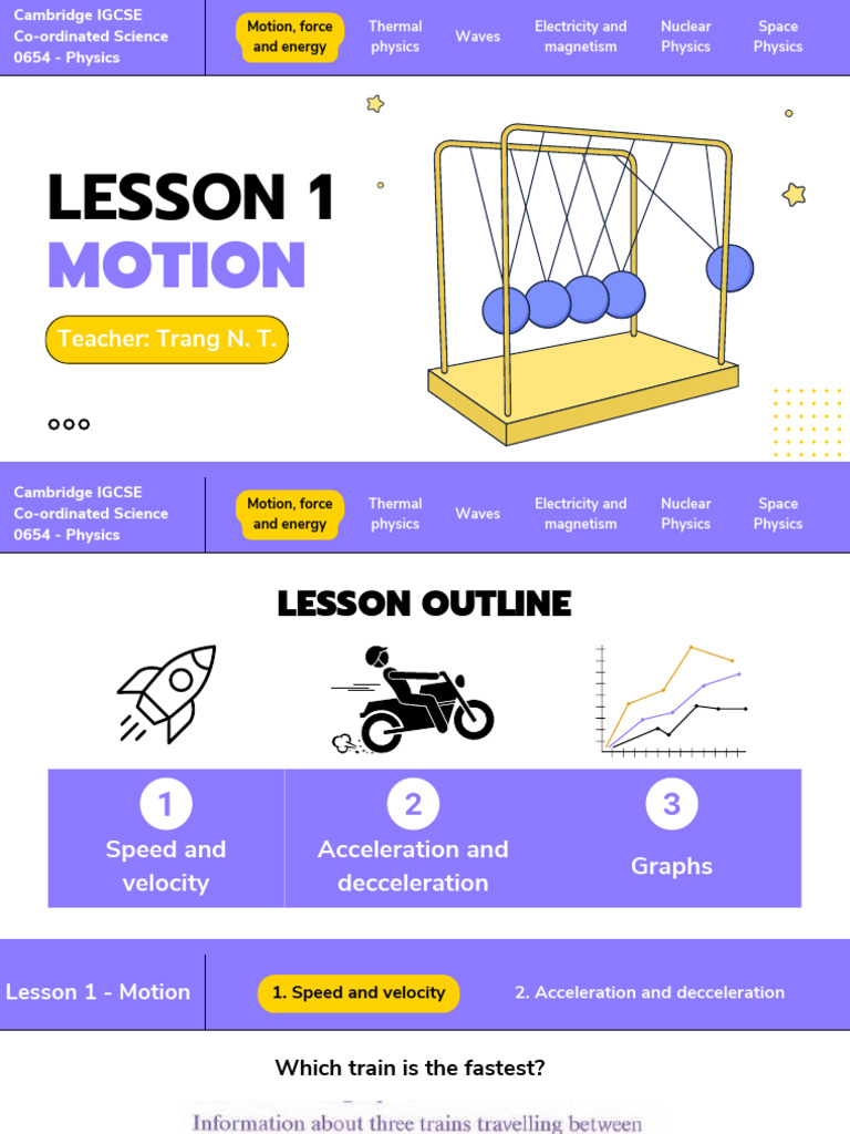 Lesson 1 Motion | PDF