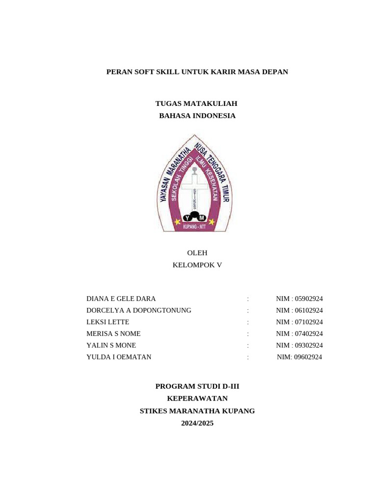 PERAN SOFT SKILL UNTUK KARIR MASA DEPAN | PDF PERAN SOFT SKILL UNTUK KARIR MASA DEPAN | PDF