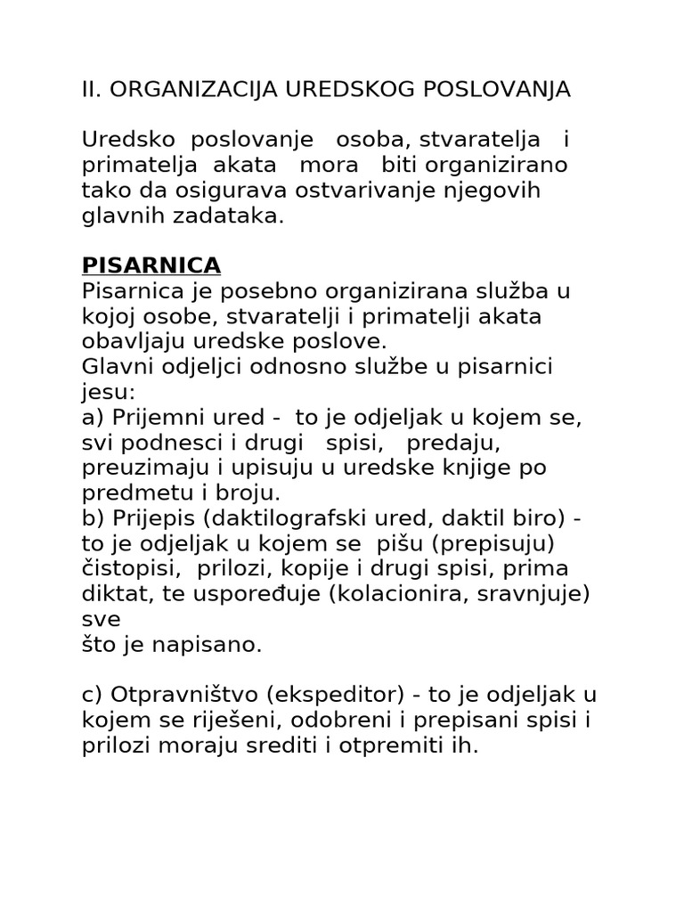 Uredsko Skripta | PDF