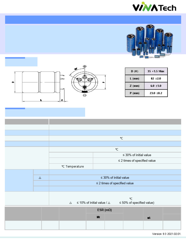VEC 3R0 507 QG 3582 data sheet (표준) Ver.9.3 (R0,210201) 043c5 | PDF